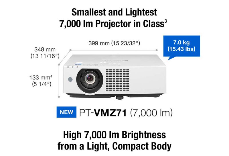Panasonic PT-VMZ71 WUXGA 3LCD Laser Projector (7,000 lumens ...